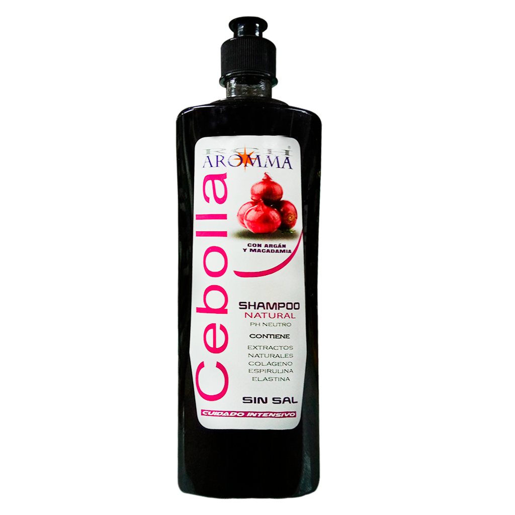 CEBOLLA SHAMPOO NATURAL SIN SAL 750ML AROMMA | El Arbolito